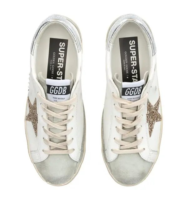 GOLDEN GOOSE Super-star Leather Sneakers - White
