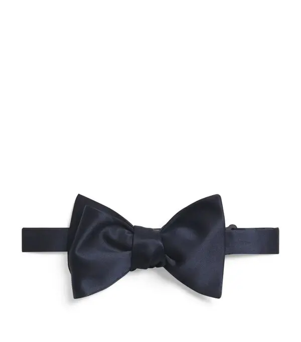 Brioni Silk Bow Tie - Blue