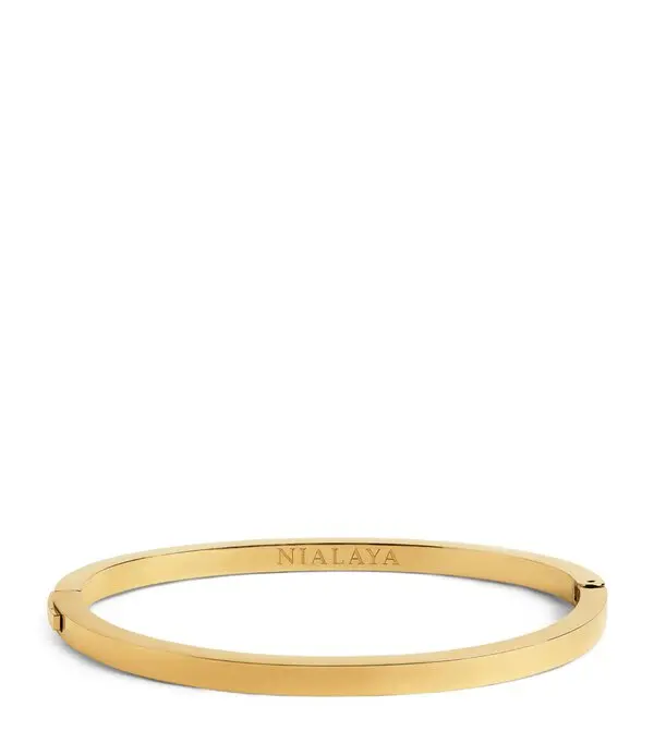 NIALAYA JEWELRY Simplicity Bangle - Gold
