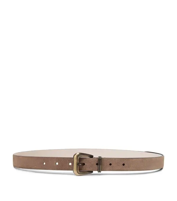 Brunello Cucinelli Suede Belt - Brown