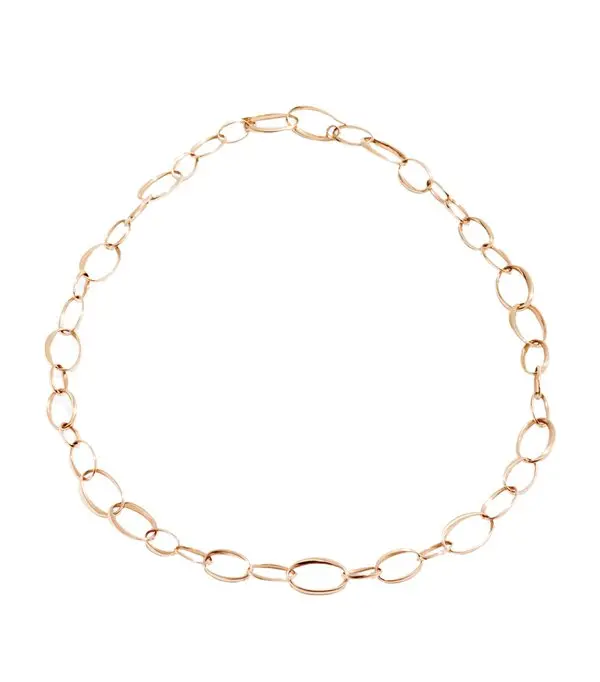 Pomellato Hoop Chain Necklace - Rose Gold