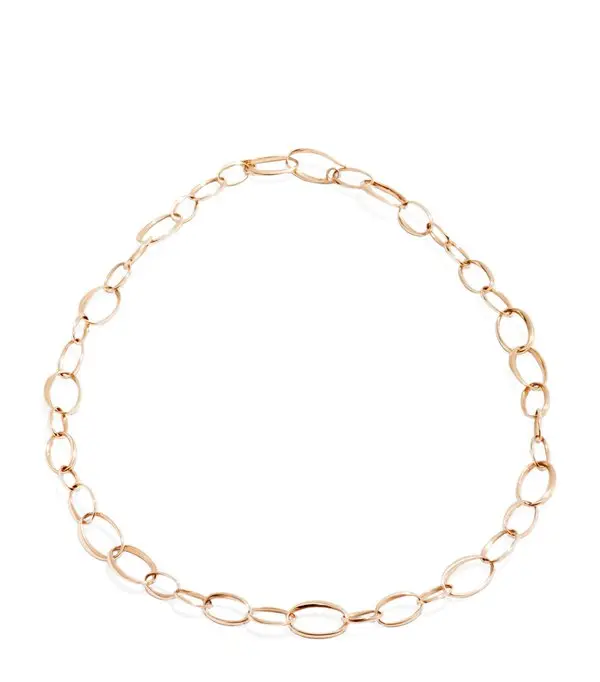 Pomellato Hoop Chain Necklace - Rose Gold