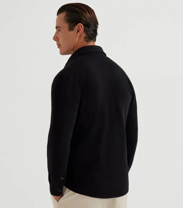 Brunello Cucinelli Wool-cashmere-silk Shirt - Black