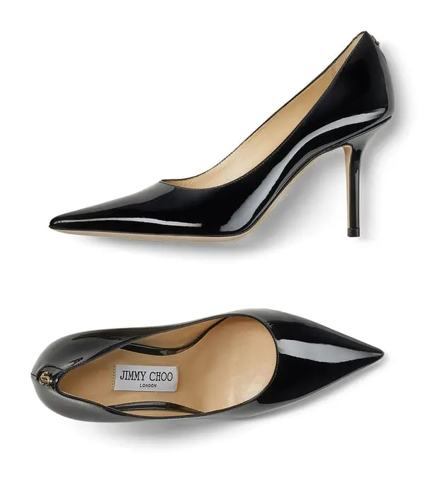 JIMMY CHOO Love 85 Leather Pumps - Black