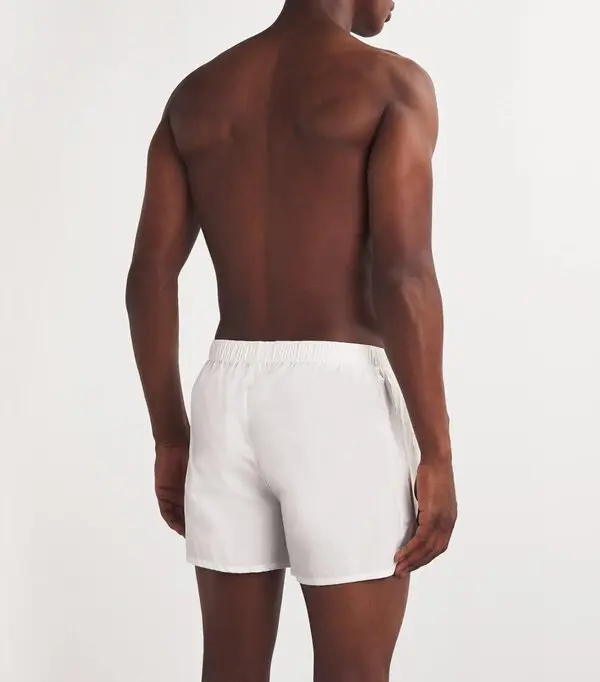 Hanro Woven Plain Boxer Shorts - White