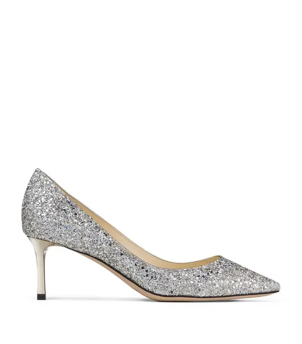 JIMMY CHOO Romy 60 Glitter Pumps - Neutral