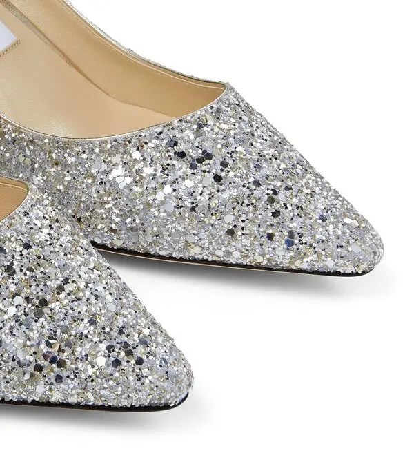 JIMMY CHOO Romy 60 Glitter Pumps - Neutral
