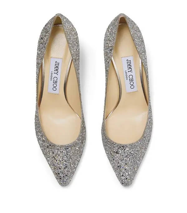 JIMMY CHOO Romy 60 Glitter Pumps - Neutral