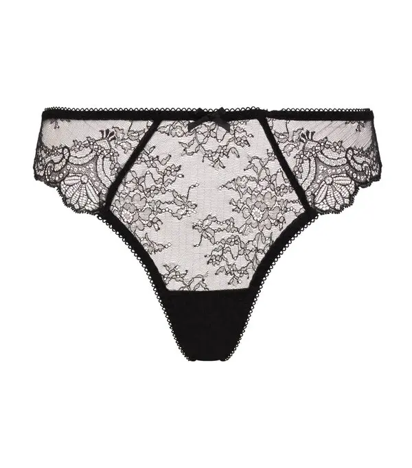 AUBADE Lace Tanga - Black