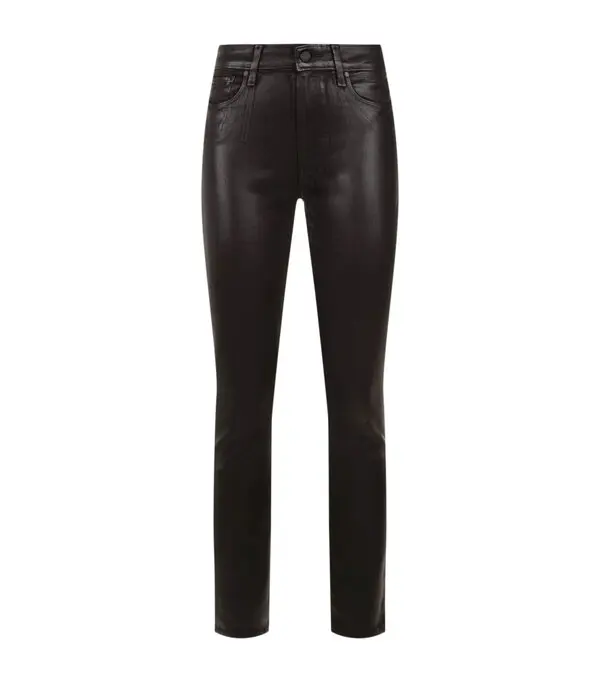 Paige Hoxton Coated Skinny Jeans - Black