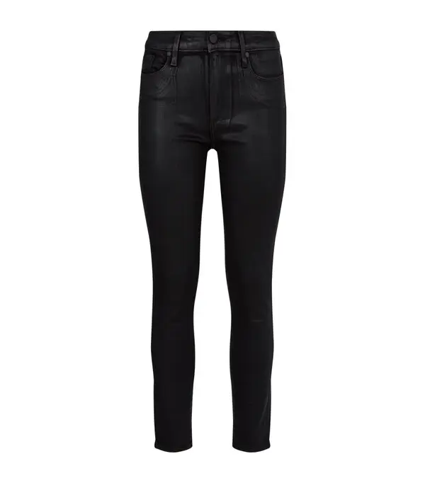 Paige Hoxton Coated Skinny Jeans - Black