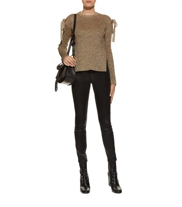 Paige Hoxton Coated Skinny Jeans - Black