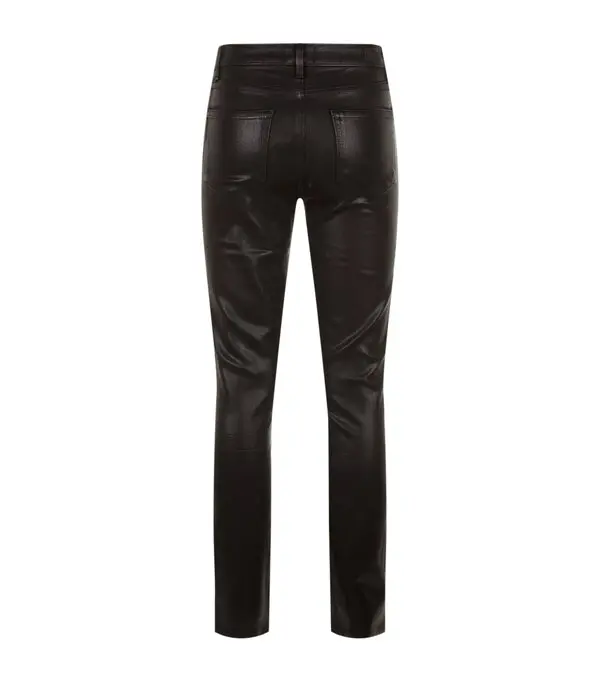 Paige Hoxton Coated Skinny Jeans - Black