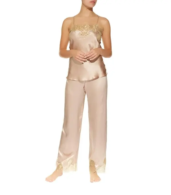 GILDA & PEARL Gina Satin Camisole - Beige
