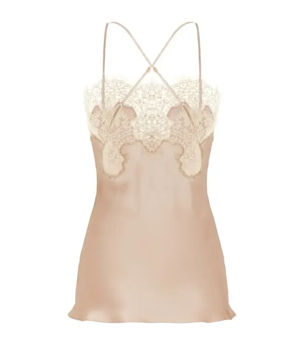 GILDA & PEARL Gina Satin Camisole - Beige