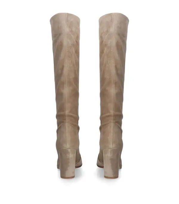 GIANVITO ROSSI Suede Glen Knee-high Boots 85