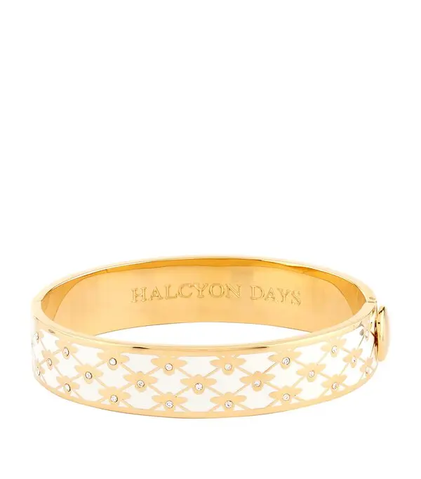 Halcyon Days Bee Trellis Bangle - Beige