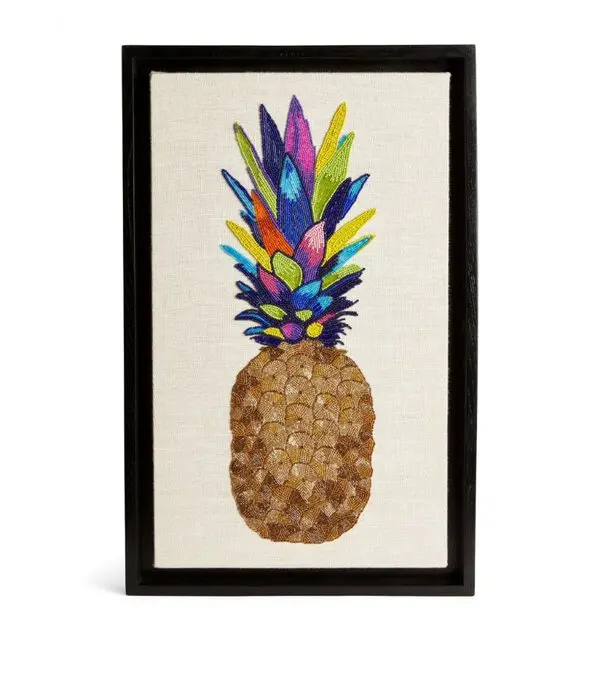 Jonathan Adler Pineapple Beaded Wall Art