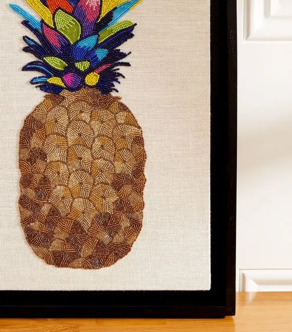 Jonathan Adler Pineapple Beaded Wall Art