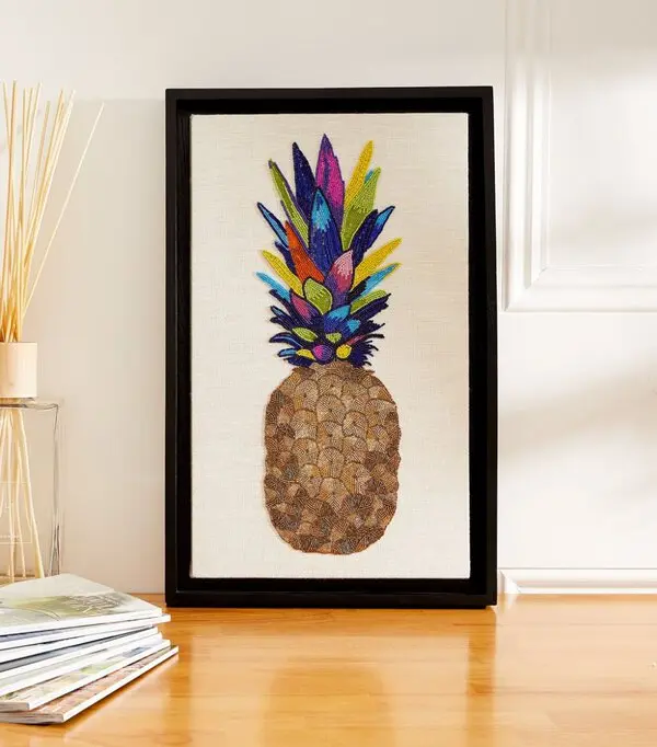 Jonathan Adler Pineapple Beaded Wall Art