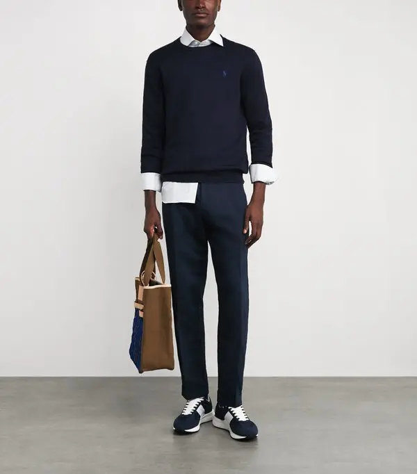 Polo Ralph Lauren Pima Cotton Crewneck Sweater - Navy