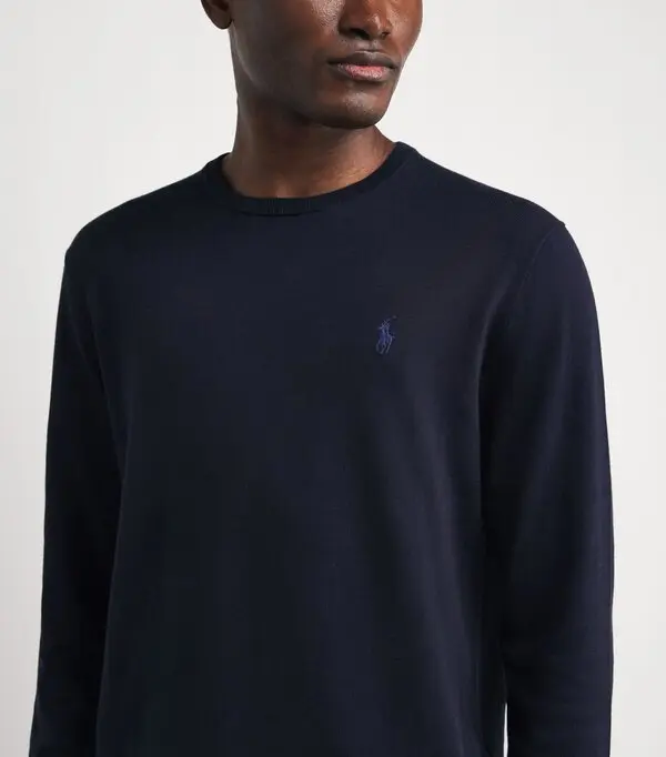Polo Ralph Lauren Pima Cotton Crewneck Sweater - Navy