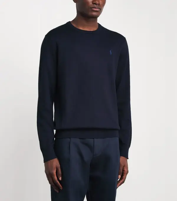 Polo Ralph Lauren Pima Cotton Crewneck Sweater - Navy