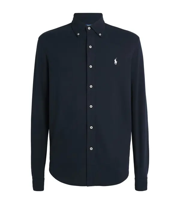 Polo Ralph Lauren Cotton Textured Shirt - Navy