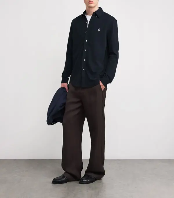 Polo Ralph Lauren Cotton Textured Shirt - Navy