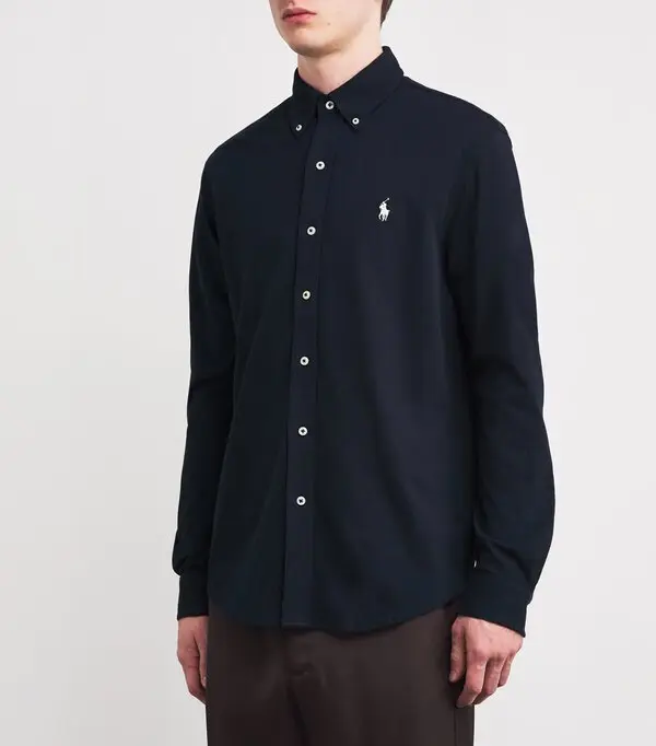 Polo Ralph Lauren Cotton Textured Shirt - Navy