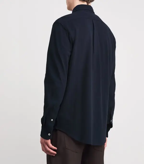 Polo Ralph Lauren Cotton Textured Shirt - Navy