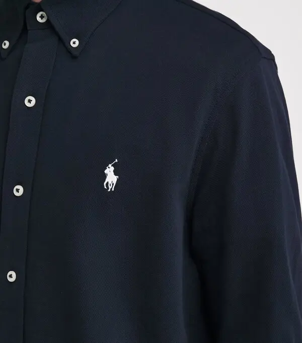 Polo Ralph Lauren Cotton Textured Shirt - Navy
