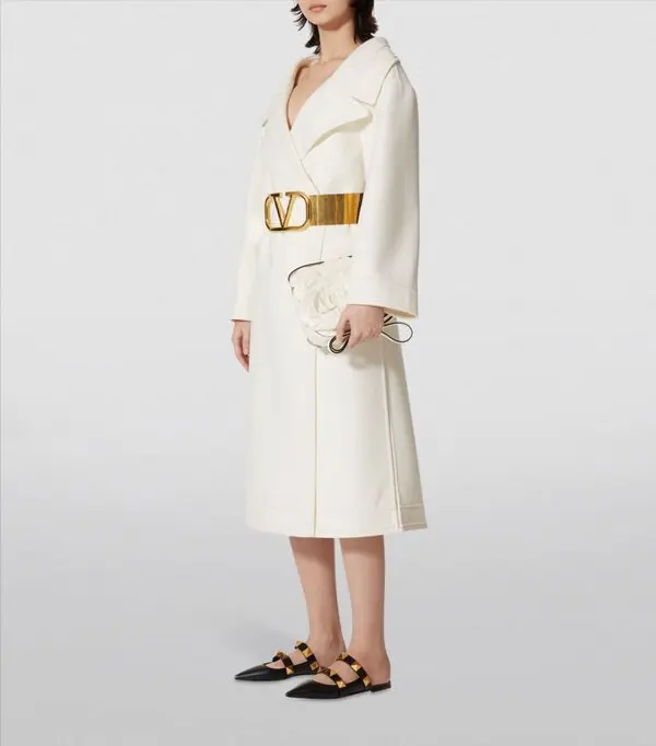 Valentino Garavani Wool-cashmere Coat - Ivory