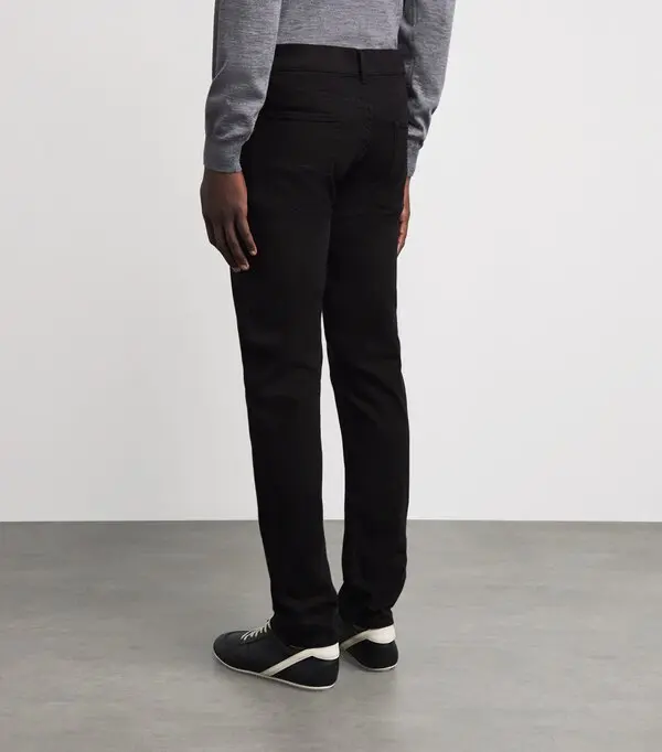 7 For All Mankind Slimmy Luxe Performance Slim Leg Jeans - Black