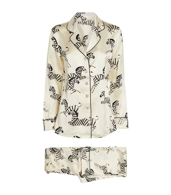 Olivia Von Halle Silk Zelda Lila Pyjama Set - Zebedee