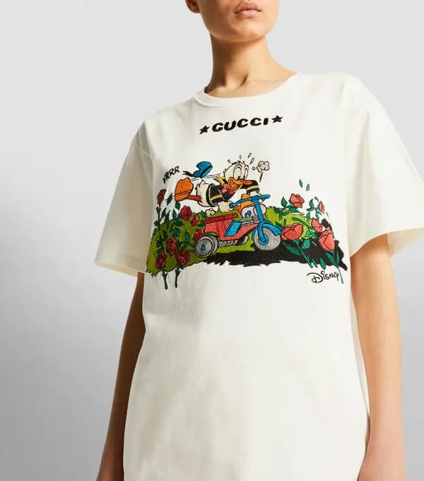 Gucci Disney Donald Duck T-Shirt - Ivory | Editorialist