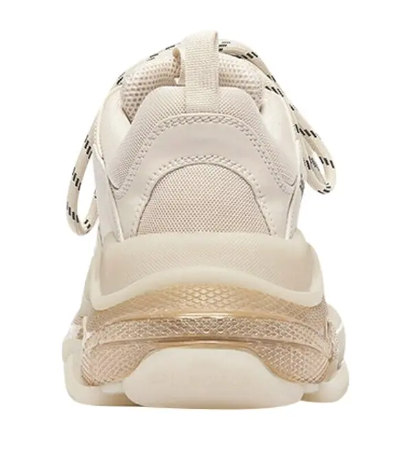 Balenciaga Triple S Clear Sole Sneakers - Beige