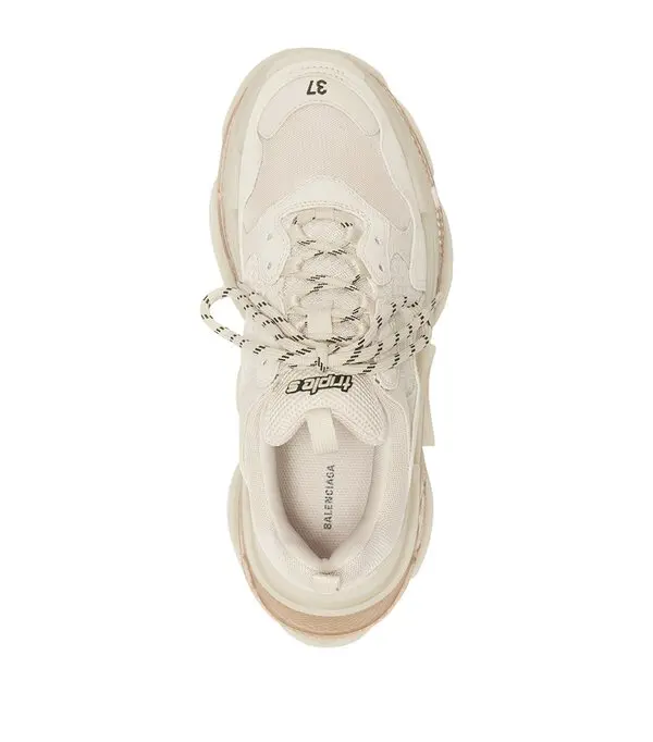 Balenciaga Triple S Clear Sole Sneakers - Beige