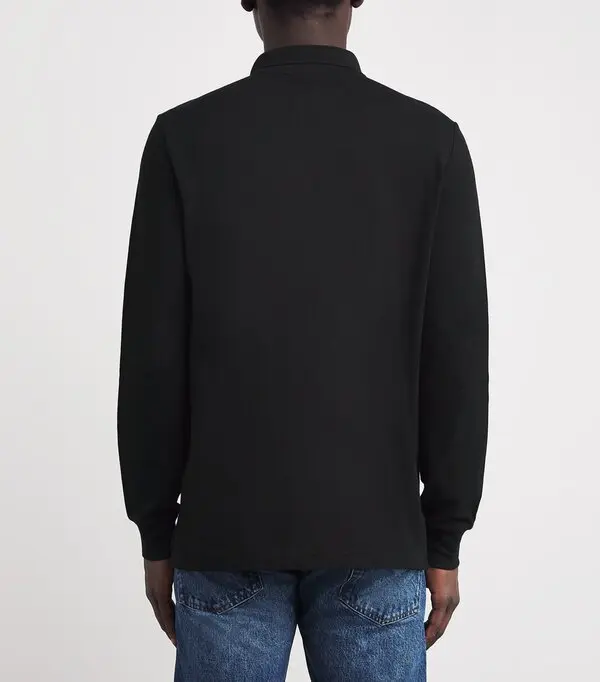 Polo Ralph Lauren Polo Pony Long-sleeved Polo Shirt - Black