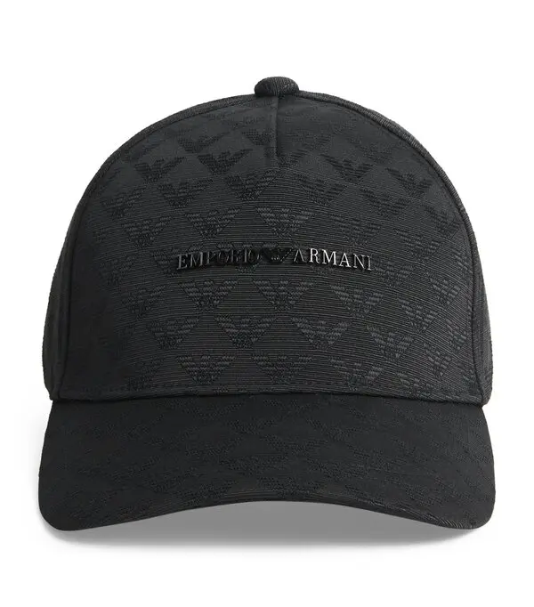 Emporio Armani Logo Baseball Cap - Black