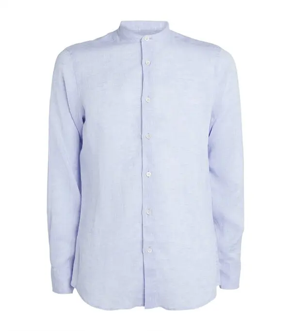 Frescobol Carioca Linen Jorge Shirt - Blue