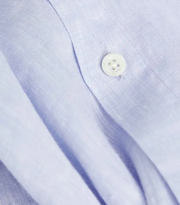 Frescobol Carioca Linen Jorge Shirt - Blue