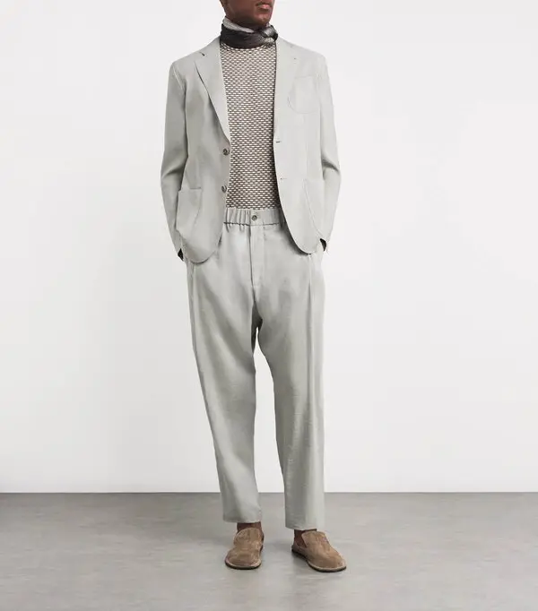 Giorgio Armani Silk-blend Blazer