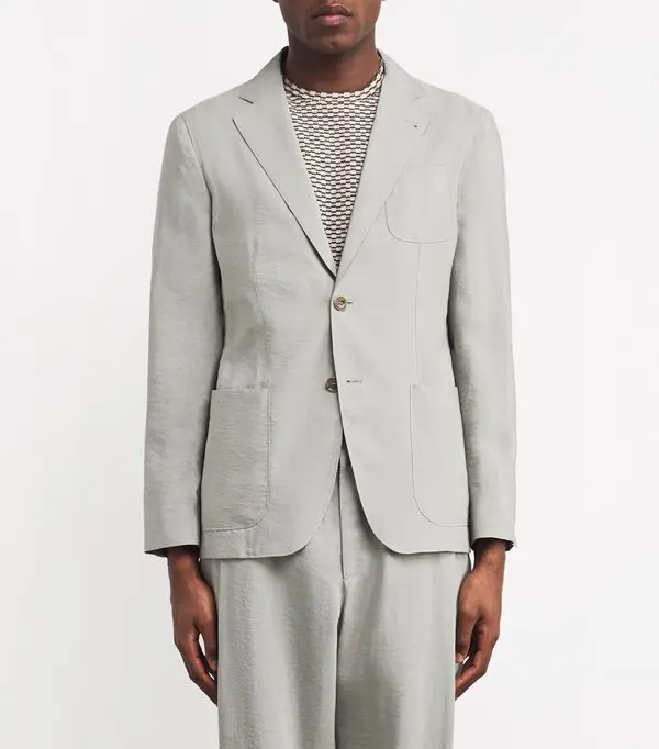 Giorgio Armani Silk-blend Blazer