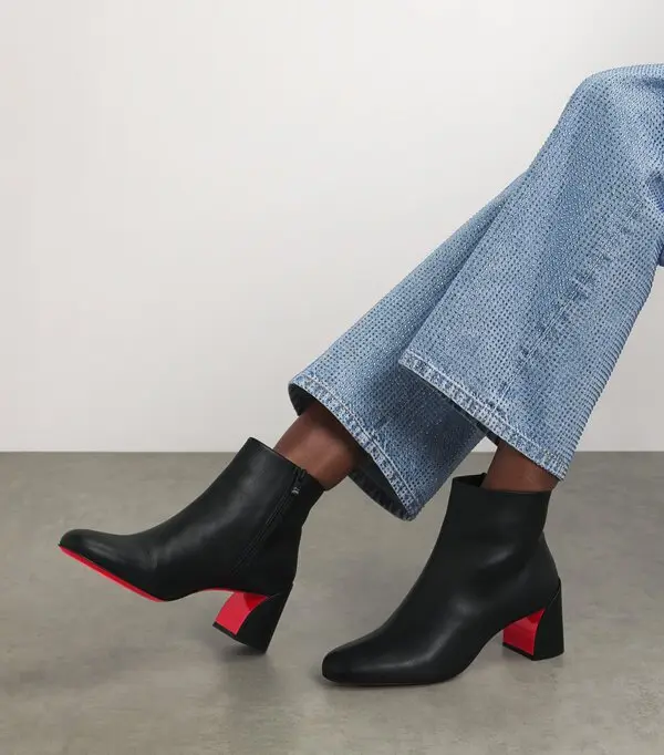 CHRISTIAN LOUBOUTIN Turela Leather Ankle Boots