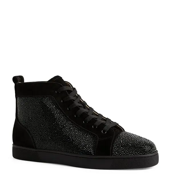 CHRISTIAN LOUBOUTIN Louis Strass High-top Sneakers