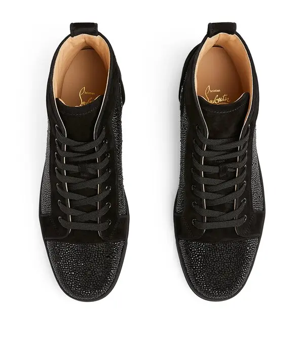 CHRISTIAN LOUBOUTIN Louis Strass High-top Sneakers