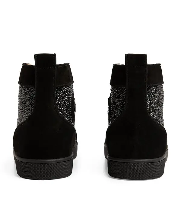 CHRISTIAN LOUBOUTIN Louis Strass High-top Sneakers