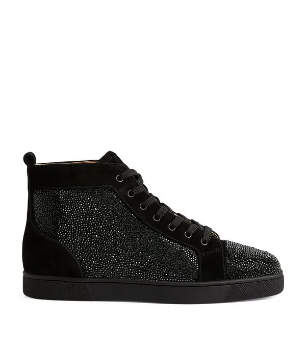 CHRISTIAN LOUBOUTIN Louis Strass High-top Sneakers
