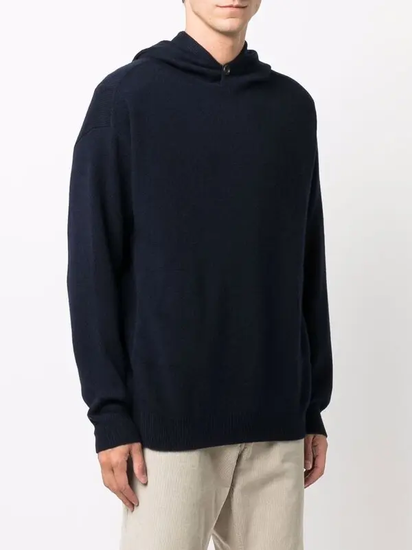 Malo Knitted Pullover Hoodie